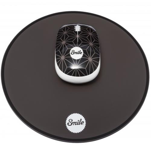 Ratón + Alfombrilla Smile Pixie Negro Pack - Ratón | Fnac
