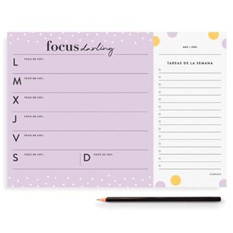 Planificador Charuca Semana Focus Darling - Calendario, horario - Los ...