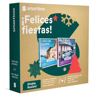Caja regalo Smartbox Pack XMAS: 2 días con encanto + SPA y relax para ...