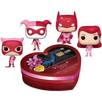 Caja corazón pack 4 figuras Funko DC Comics Valentine's Day 4cm ...