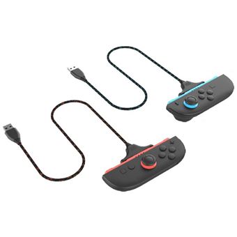 Pack 2 Cables Blackfire Play&Charge para mandos Joy-Con 2 de Nintendo ...