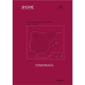 Mapa geológico de España, escala 1:200.000 : Ponferrada, hoja 18, 3-3 ...