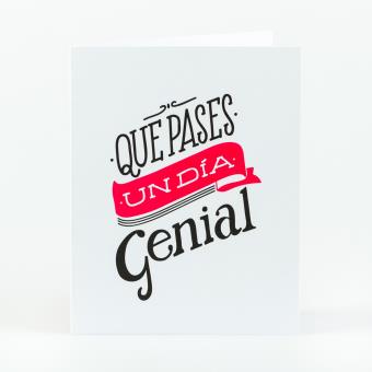 Postal felicitación : Que pases un día genial - -5% en libros | Fnac