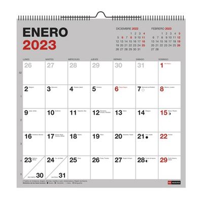 Calendario de pared 2023 Miquelrius 30x30 con espacio para anotar Basic ...