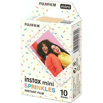 Pack de 10 hojas de papel fotográfico Fujifilm Sprinkles para cámara ...