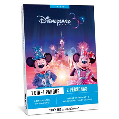 Caja regalo Wonderbox T&B Disneyland París 1 día 1 parque 2 personas ...