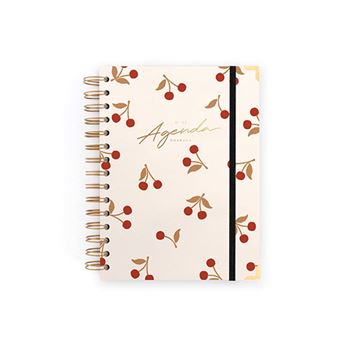 Agenda Charuca 2021/2022 semana vista Mediana Cerezas blanco - Agenda ...