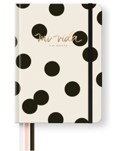 Charuca Libreta Bullet blanca con topos - Mi vida a mi manera ...