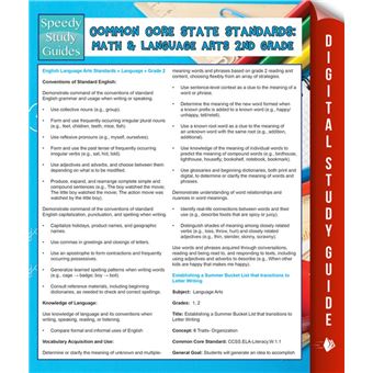 Common Core State Standards: Math And Language Arts 2nd Grade - -lo ...
