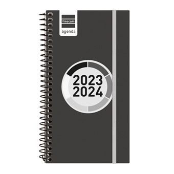 Agenda escolar 2023/2024 Finocam Espir Label E9 semana vista horizontal Negro catalán - Agenda ...