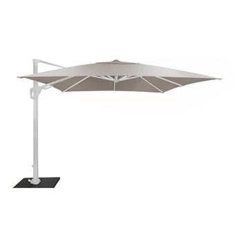 Parasol déporté Elios Sunbrella® orientable alu/sunbrella - blanc/birch ...