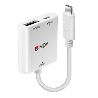 Lindy USB 3.1 Type C to DisplayPort Converter with Power Delivery ...