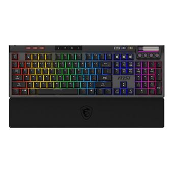 MSI STRIKE PRO - Clavier - rétroéclairé - sans fil - 2.4 GHz, Bluetooth ...