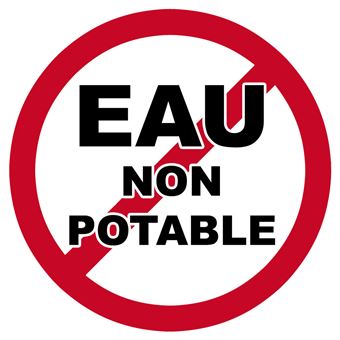 eau non potable - 10cm - Sticker/autocollant - Autocollant et sticker ...