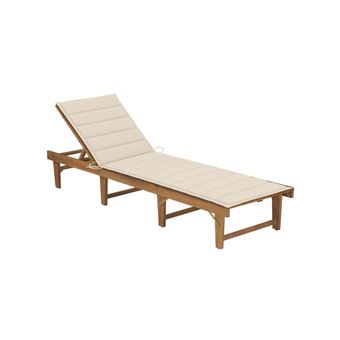 Transat chaise longue bain de soleil lit de jardin terrasse meuble d ...