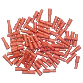 cosses electriques isolees a sertir femelles rondes rouges de 4 - Oc-pro - Équipements ...