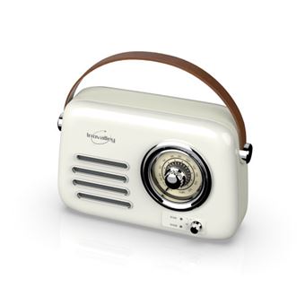 Radio Vintage portative Bluetooth beige - Radio - Achat & prix | fnac