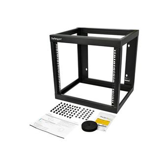 StarTech.com 9U 19" Wall Mount Network Rack 17" Deep 2 Post Open Frame ...