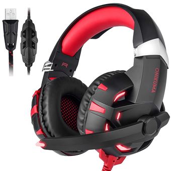 Casque Gaming pour la Nouvelle PS4 - Onikuma K2 3.5mm Écouteurs ...