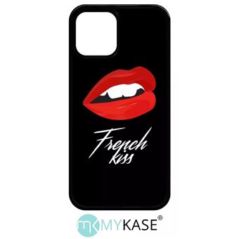 Coque My-Kase pour iPhone 12 Pro - french kiss bouche - Noir - Coque et ...