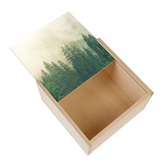 Boite Coffret en Bois - Fabulous - Forêt de Conifères dans la Brume (11 ...