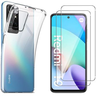 Coque Silicone pour Xiaomi REDMI 10 4G et 2 Verres Trempé Film ...