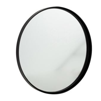 Miroir Mural Rond Design Bord Métal 60cm Noir - Achat & prix | fnac