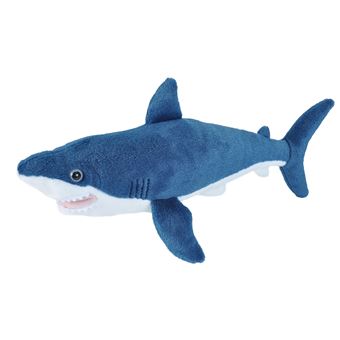 Wild Republic requin câlin junior 20 cm en peluche bleu/blanc - Animal ...