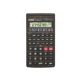 Casio FX-82 SOLAR - Calculatrice scientifique - 10 chiffres + 2 ...