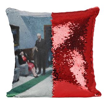 Fabulous Coussin avec Housse Sequin - Paillettes Rouge Hotel Lobby ...