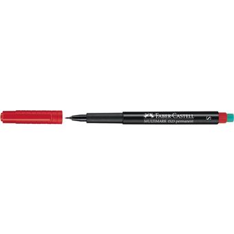 FABER-CASTELL Marqueur permanent MULTIMARK S, rouge - Surligneur Et ...