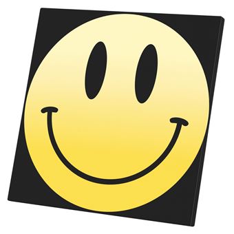 Fabulous Tableau décoratif en toile Smiley Sourire Smile Joyeux Happy ...