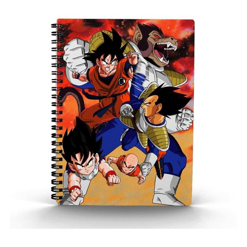 Dragon Ball Z - Cahier effet 3D Goku vs Vegeta - Figurine de collection ...