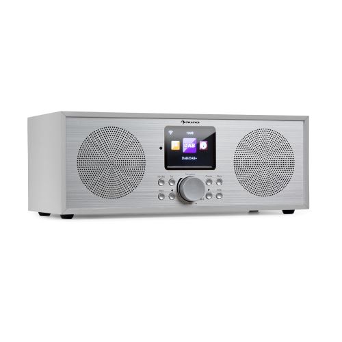 auna Silver Star Radio Internet stéréo - Tuner DAB+ FM , WiFi , Bluetooth , USB / MP3 & AUX ...