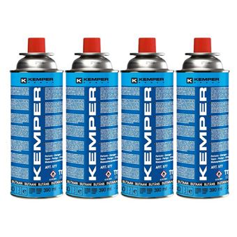 Cartouche gaz 220g butane Pack de 4 Bouteilles de gaz UN2037 Bonbonne ...