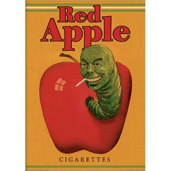 Pulp Fiction - Red Apple Cigarettes - 30x40cm - AFFICHE - Achat & prix ...