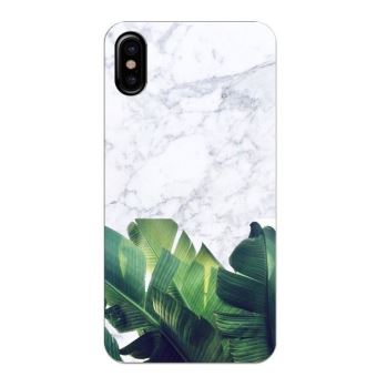 Coque Iphone X Marbre blanc jungle tropical - Coque et étui téléphone ...