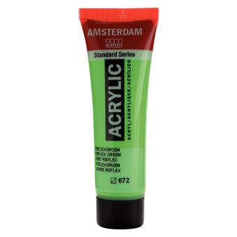 Peinture Acrylique en tube vert reflex 20ml - Amsterdam - Acrylique ...