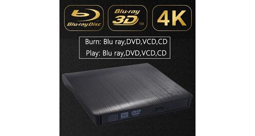 Lecteur optique externe noir usb 3. 0 bd-rom blu-ray 4k 3d cd/vcd/dvd graveur pour ordinateur de ...