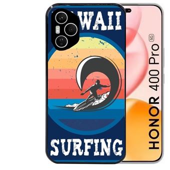 Coque noire Taperso pour Honor 400 PRO 5G avec motif hawaii et surf ...
