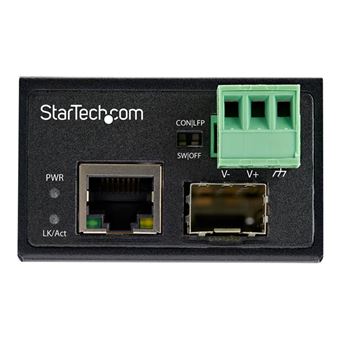 StarTech.com Convertisseur Fibre RJ45 Industriel - 100Mbps SFP vers ...