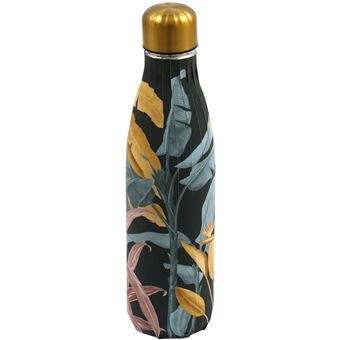Bouteille isotherme en inox décorée 50 cl Feuillage - Matériels de ...