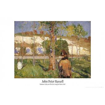 John Peter Russell Poster - Madame Sisley Sur Les Bords Du Loing À ...