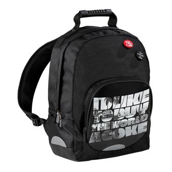 Sac à dos Coca Cola Coca Cola Black and White Viquel Nylon Noir ...