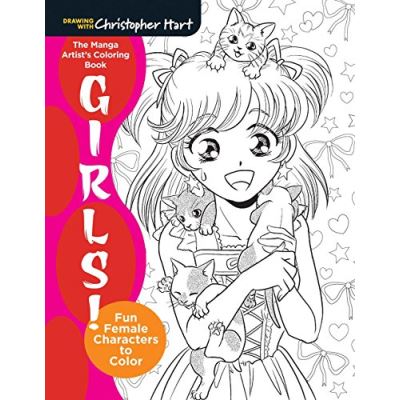 The Manga Artist's Coloring Book: Girls: Fun Female Characters to Color ...