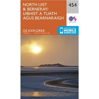 Os Explorer Map (454) North Uist And Berneray/Uibhist A Tuath Agus ...
