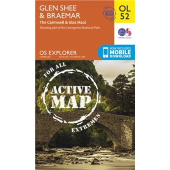 Os Explorer Active Ol52 Glen Shee & Braemar (Os Explorer Map Active ...
