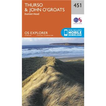 Os Explorer Map (451) Thurso And John O'Groats (Map) Ordnance Survey ...