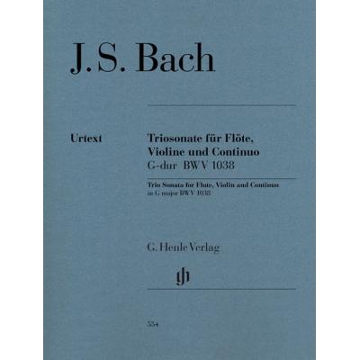 Bach J.S. - Sonate En Trio Bwv1038 Sol Majeur - Flute/Violon /Basse ...