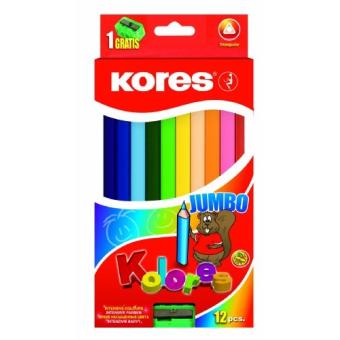 Kores crayons de couleur jumbo, tui de 12, en carton bb93512 - Peinture ...